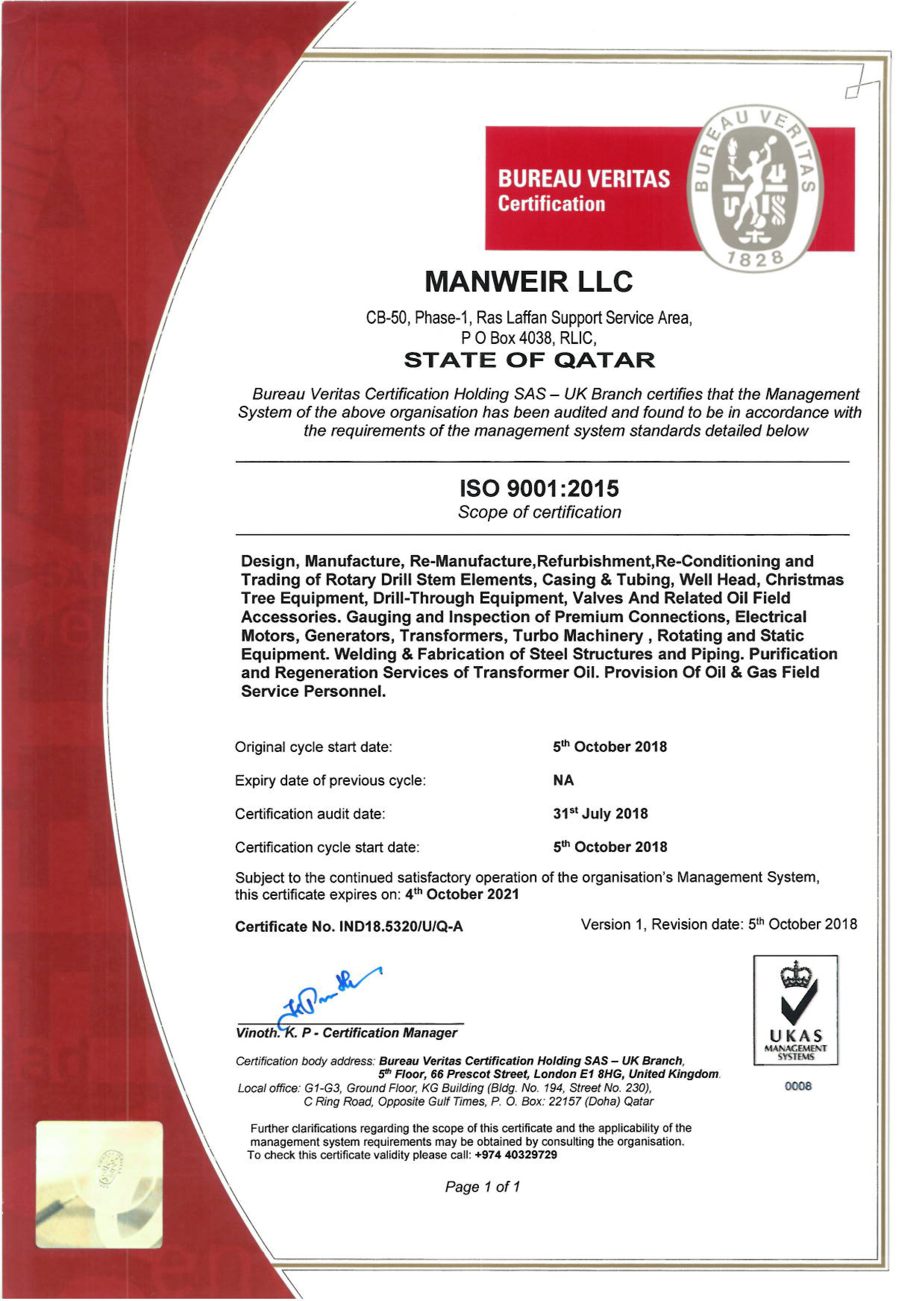 Quality - Manweir LLC